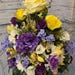 Purple Hydrangea Funeral Arrangement: Gravesite Floral Decoration - Etsy