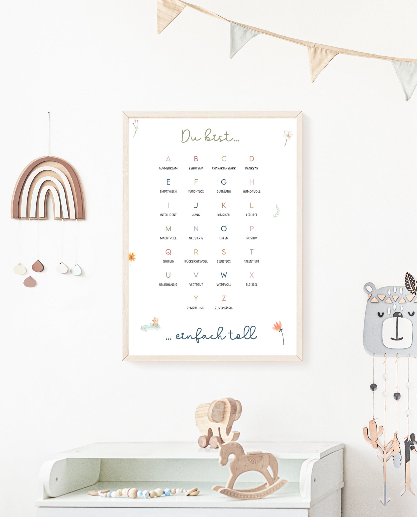 ALPHABET AFFIRMATIONS POSTER Nursery, Classroom Decor, Printable ...