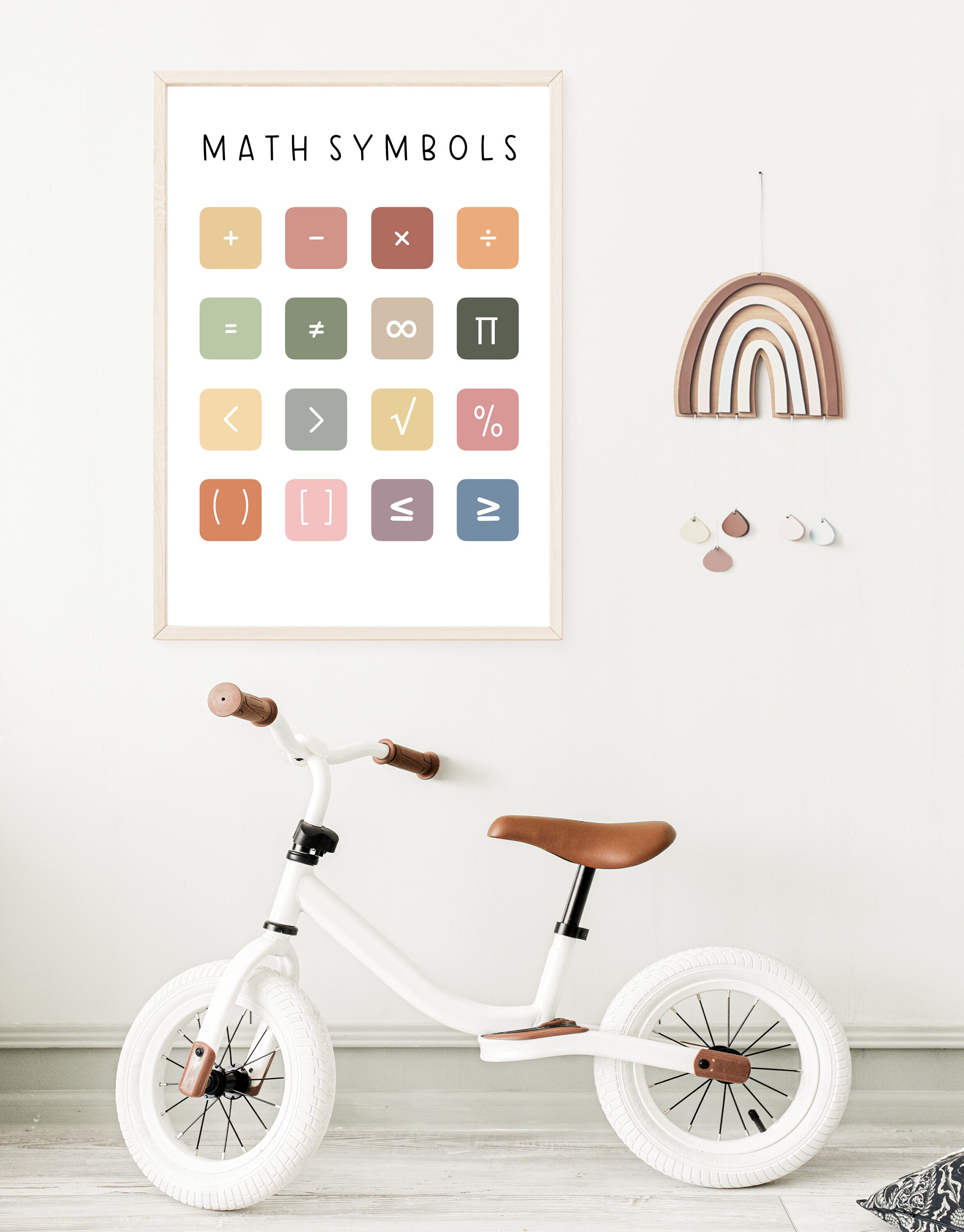 Math Symbols POSTER Nursery, Classroom Decor, Printable, Playroom Decor ...