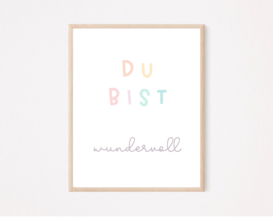 Affirmations POSTER Nursery, Classroom Decor, Printable, Playroom Decor ...