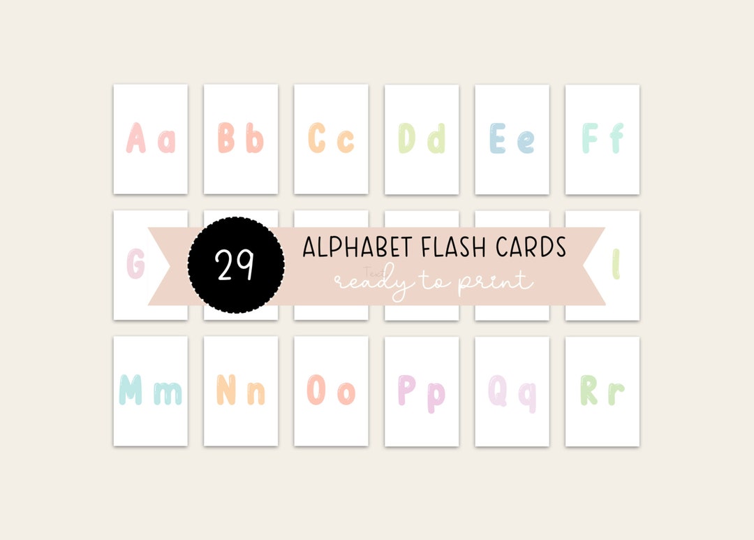 ABC Cards Montessori, Alphabet, Letters Learning Material, Montessori ...