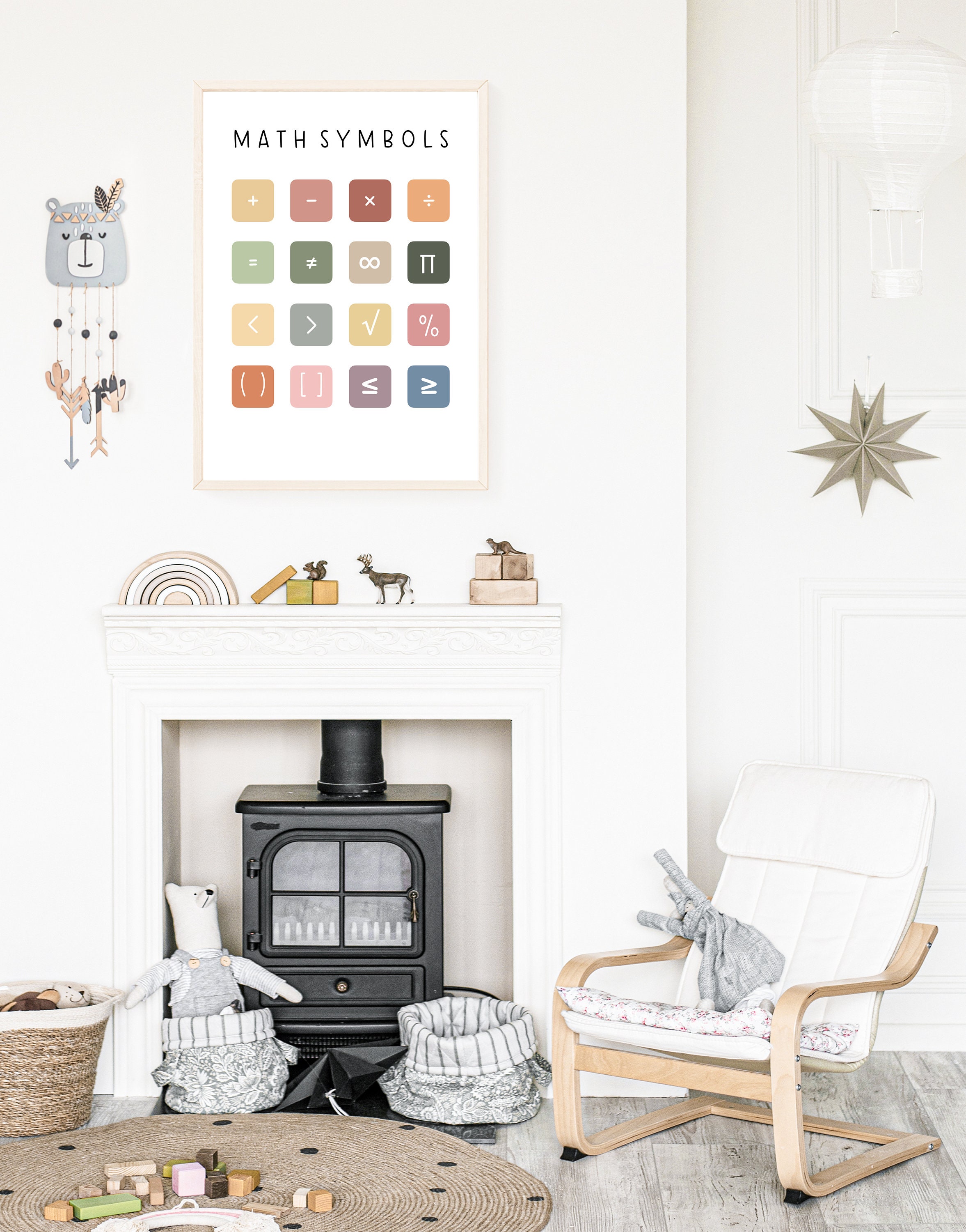 Math Symbols POSTER Nursery, Classroom Decor, Printable, Playroom Decor ...