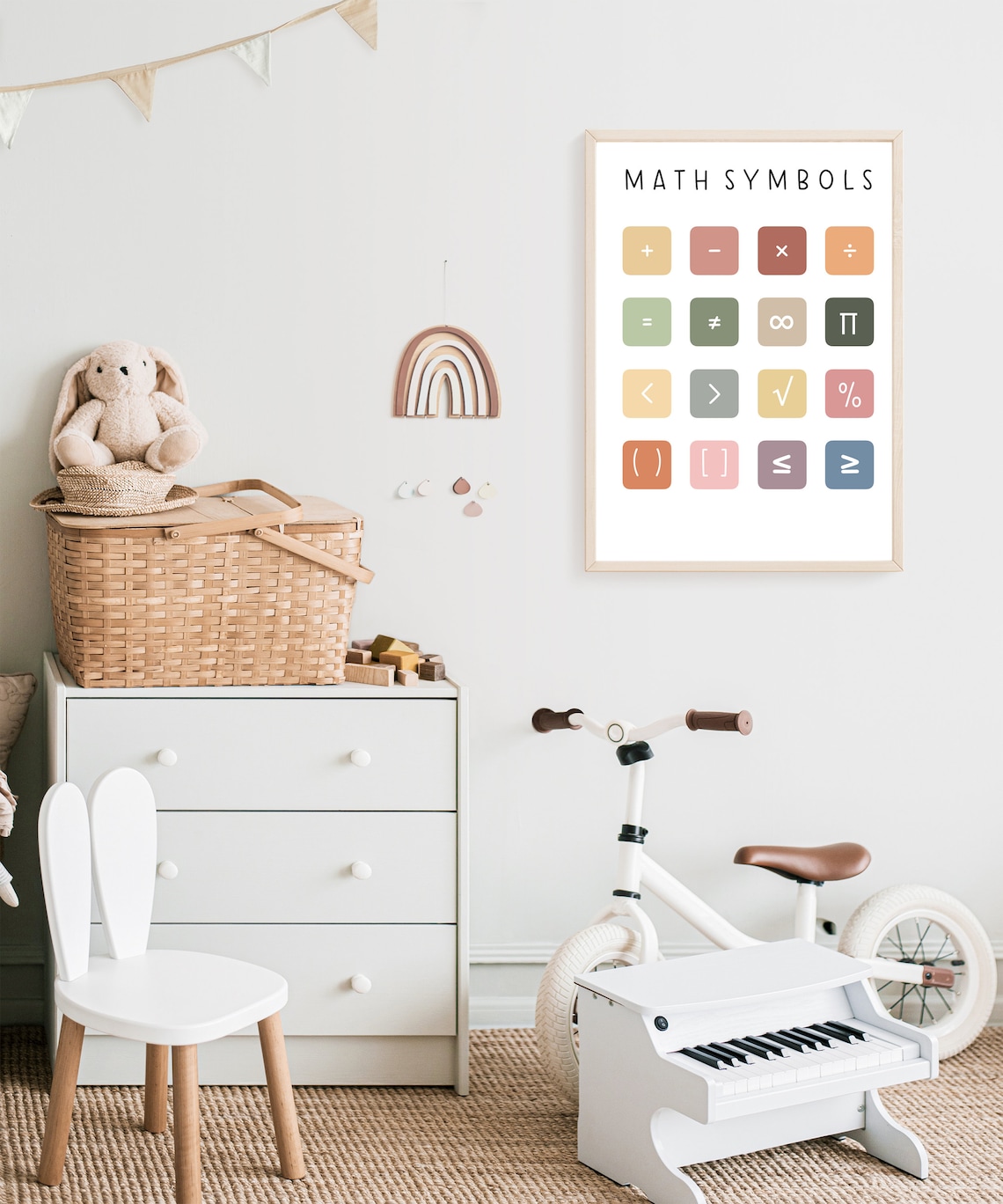 Math Symbols POSTER Nursery, Classroom Decor, Printable, Playroom Decor ...