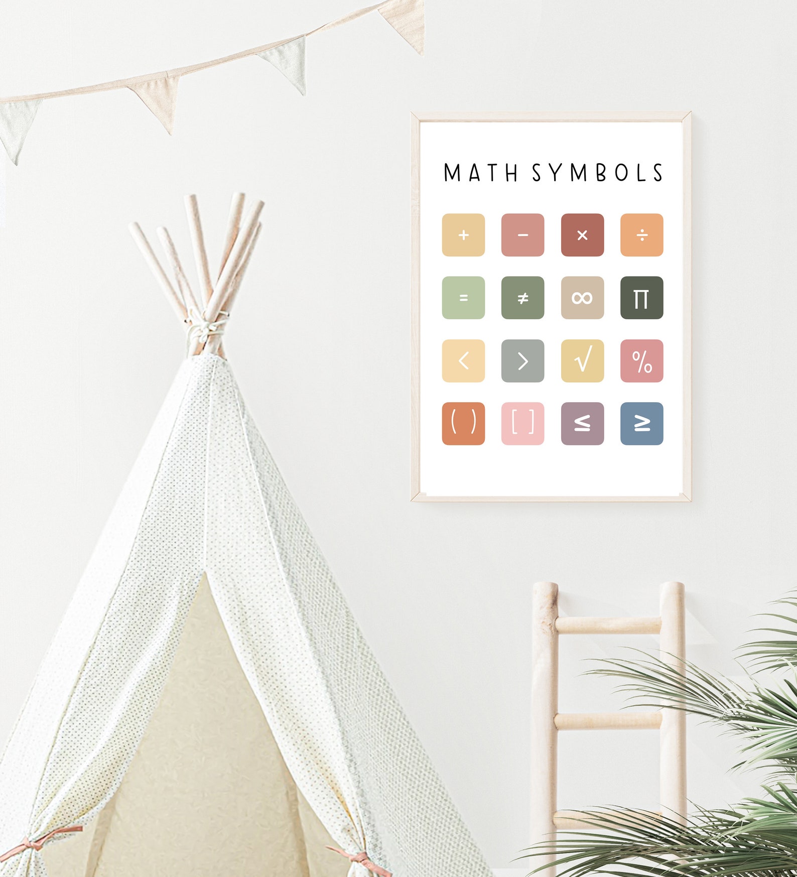 Math Symbols POSTER Nursery, Classroom Decor, Printable, Playroom Decor ...