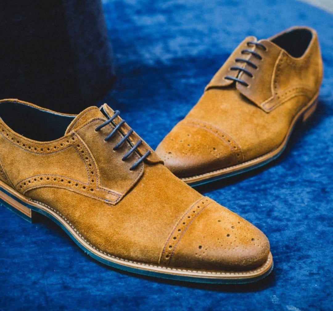New Handmade Pure Suede Leather Oxford Shoes for Men - Etsy