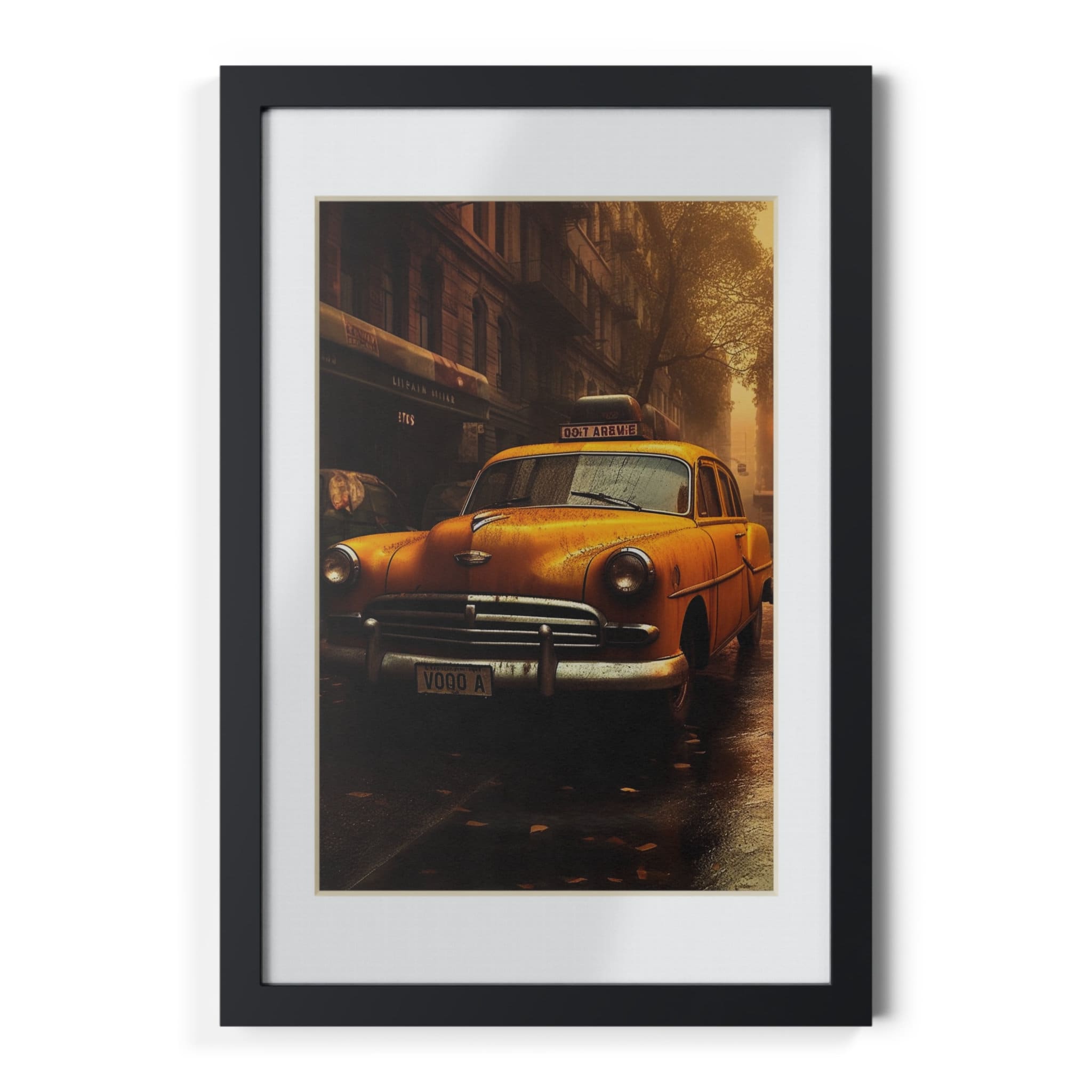 Vintage Taxi Cab Poster #01 | City Poster | 1970s Poster | AI Generated ...