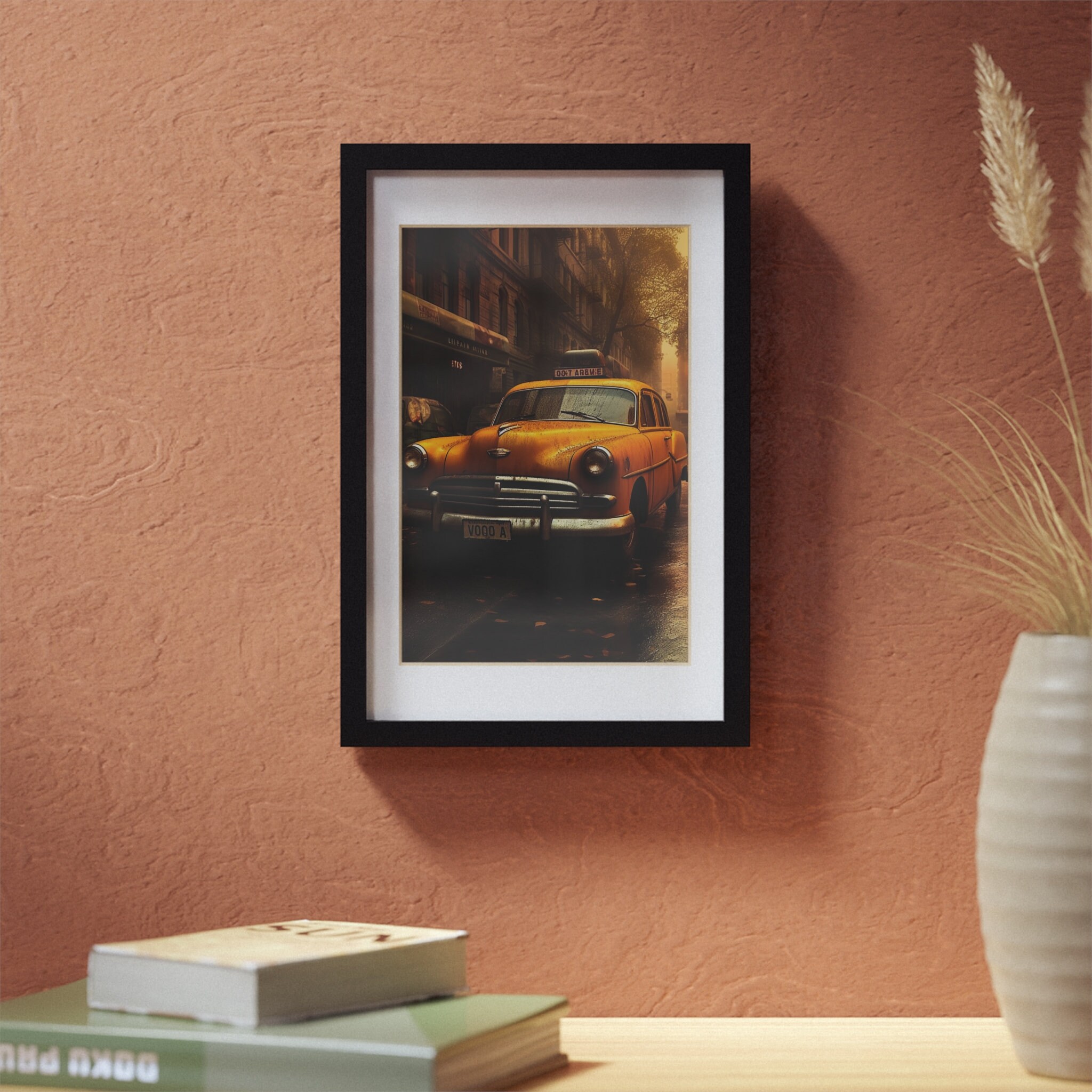 Vintage Taxi Cab Poster #01 | City Poster | 1970s Poster | AI Generated ...