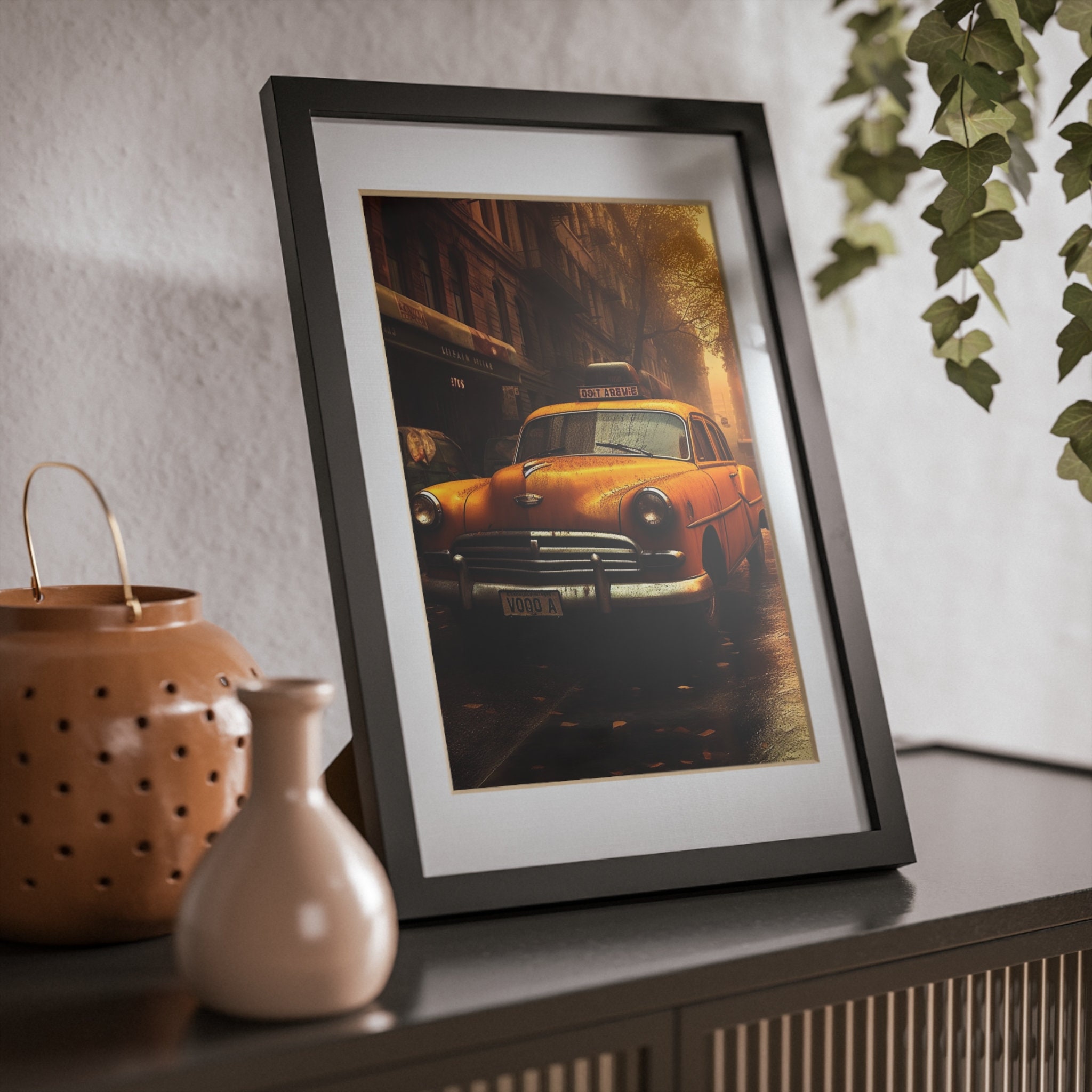 Vintage Taxi Cab Poster #01 | City Poster | 1970s Poster | AI Generated ...