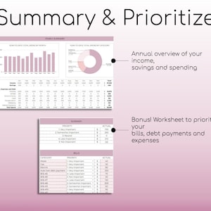 Bestselling Monthly Budget Spreadsheet | Simple Annual Budget ...