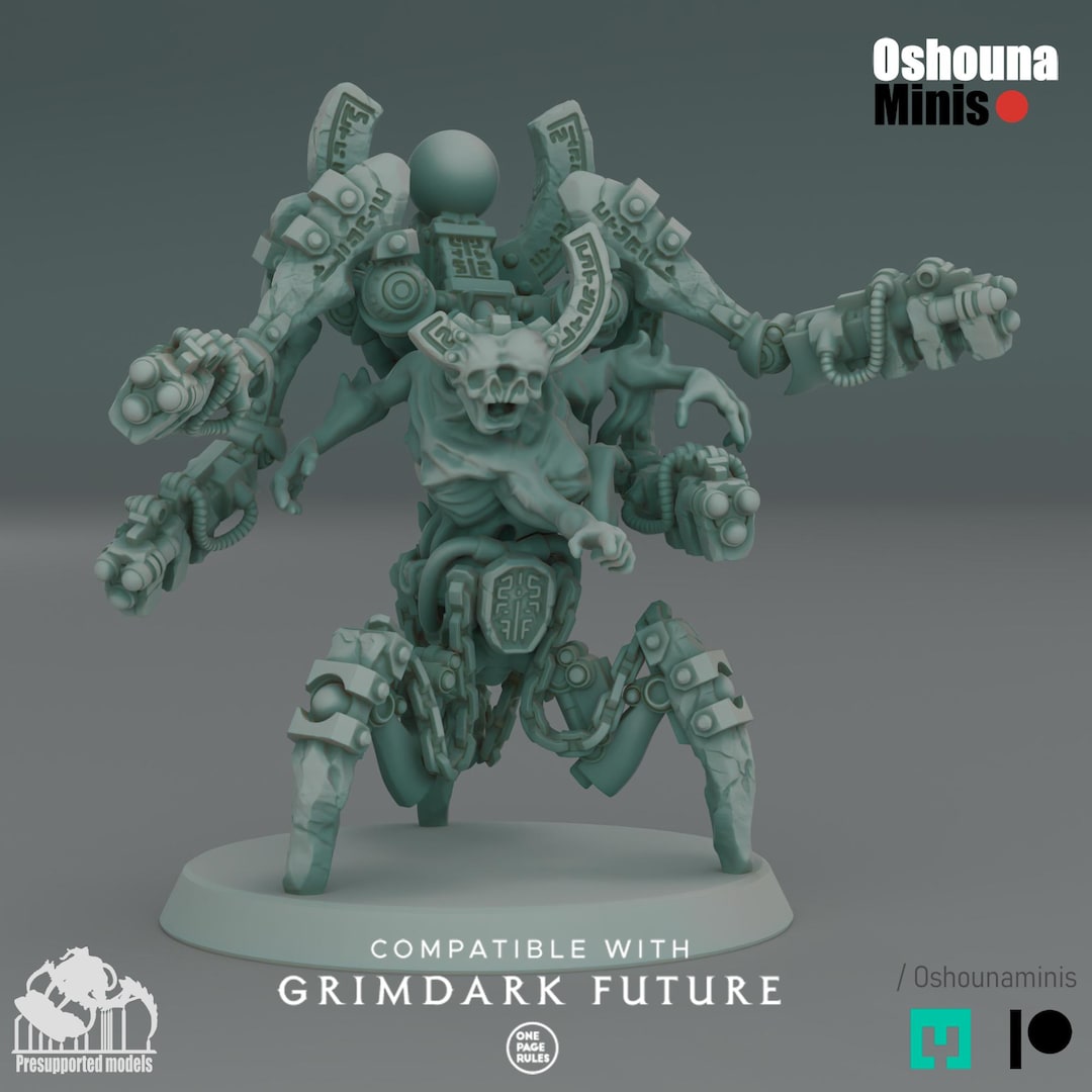 Conjoined Guardians Robot Miniature: 32mm Sci-fi Wargame Proxy - Etsy