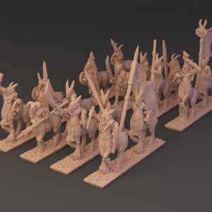 Beastmen 10mm Resin Wargaming Miniatures - Centigors - for Tabletop and ...