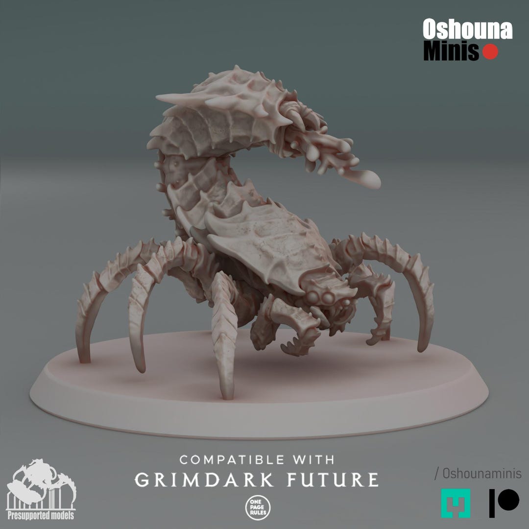 Deep Hive Alien Hives Proxies Acid Sprayer 2.0 by Oshouna Minis for Wargames Like OPR - Etsy