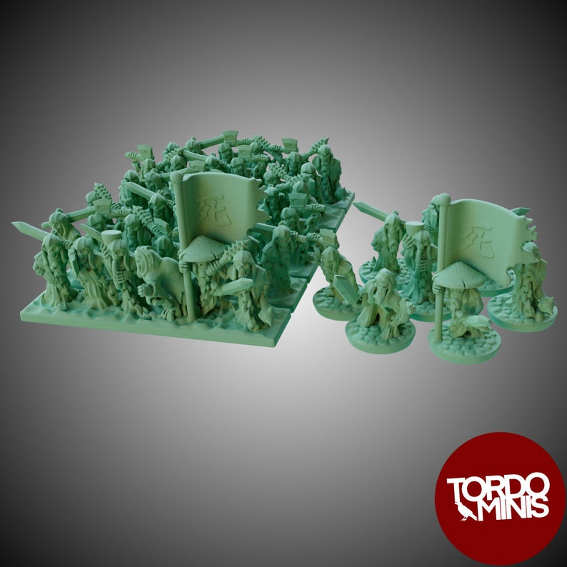 Yokai Covenant Japanese Undead Style Printed Resin Miniatures 10mm ...