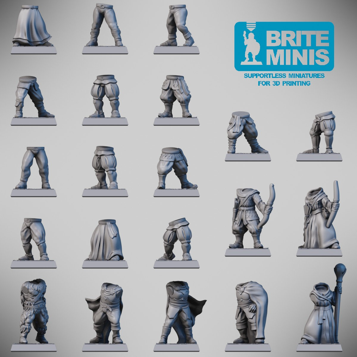 Modular Humans by Brite Minis for Wargames and Rpgs 28mm Lots of ...