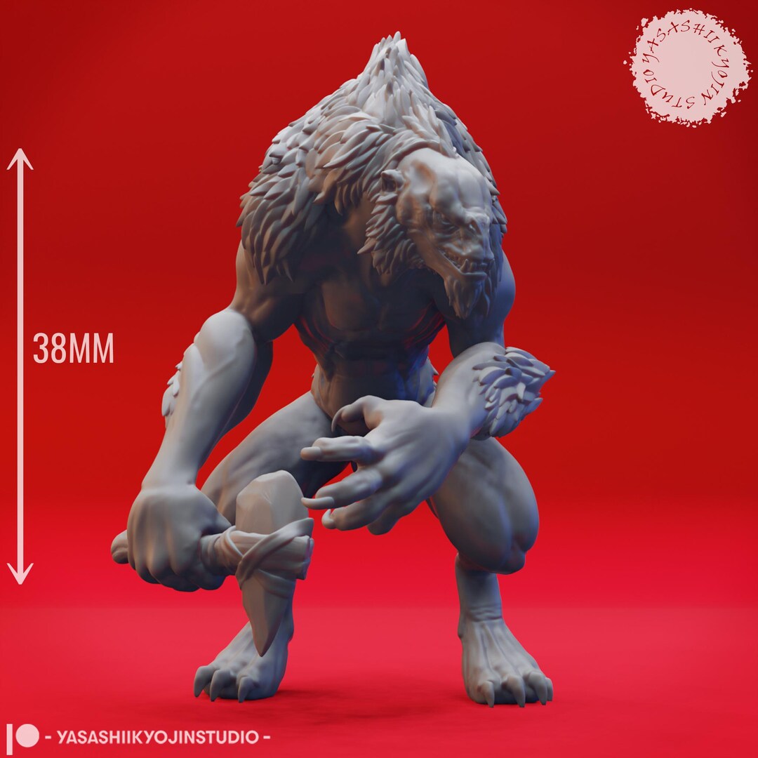 Quaggoth Resin Miniature: Fantasy D&D Figurine - Yasashii Kyojin Studio ...