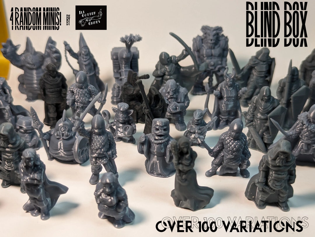 4 Townsfolke Plus 1 Bonus | Fantasy Medieval Resin Miniature Blind Box ...