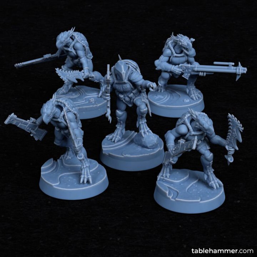Toorts Infantry Squads modular & Poseable Alien Space Communist Helpers ...