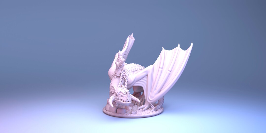 Goblin Wyvern for Goblin Army | 10mm Scale Resin Miniature for Fantasy ...