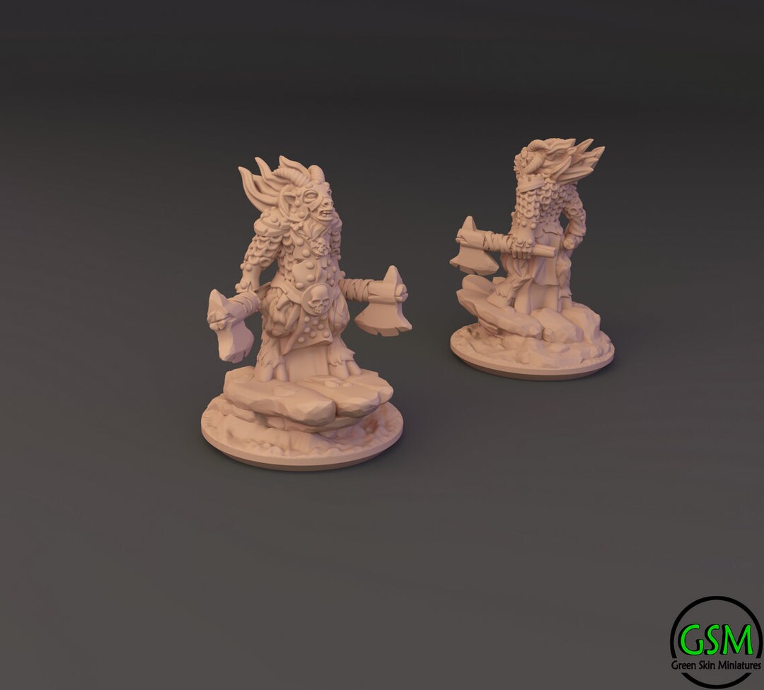Beastmen 10mm Resin Wargaming Miniatures - Beast Lord - for Tabletop ...