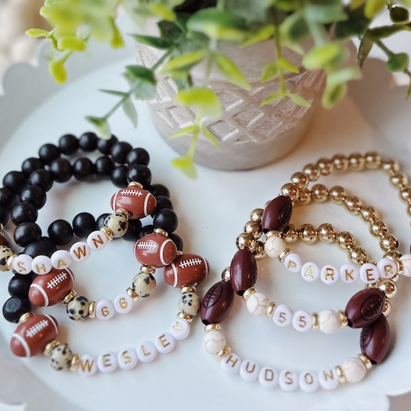 Football Bracelet - Etsy
