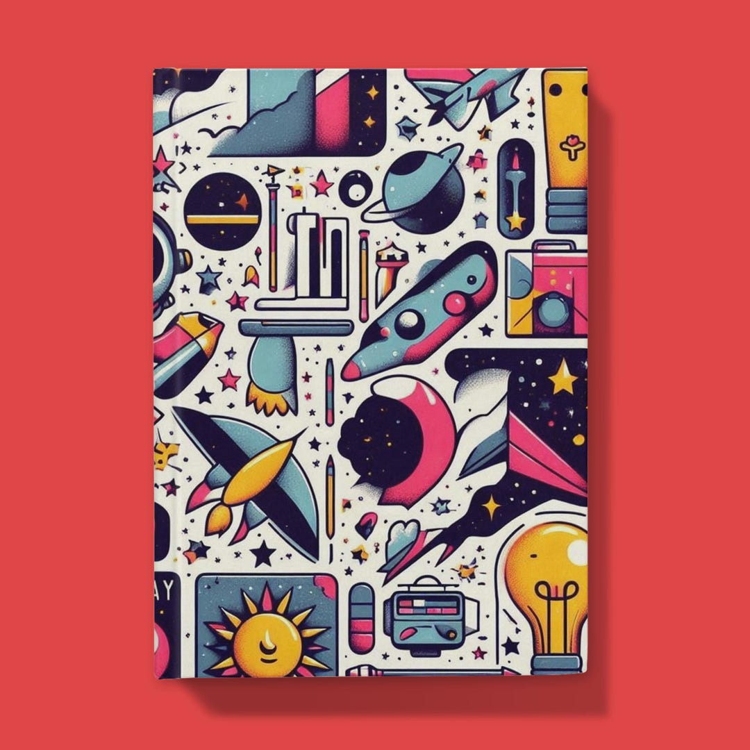Space-themed Journal With Celestial Cover | Galaxy Adventure Notebook ...
