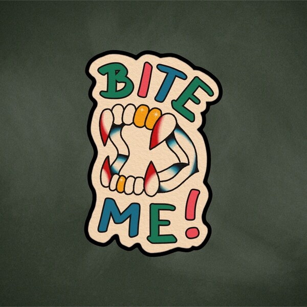 Vampire Bite Tattoo - Etsy