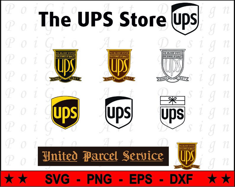 United Parcel Service Svg UPS Svg Png Old and New Design - Etsy Australia