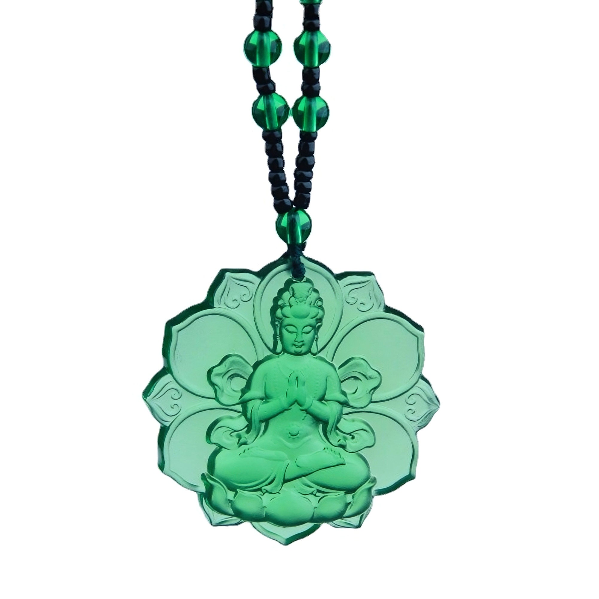 Jade Tara Pendant Necklace: Buddhist Amulet Jewelry - Etsy