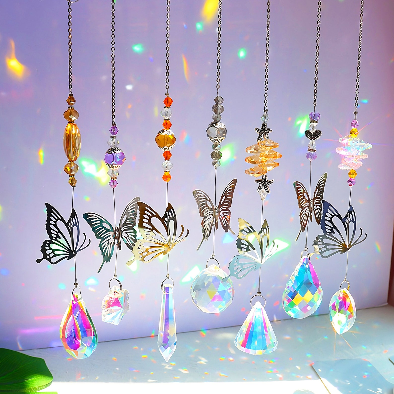 Crystal Light Catcher, Sun Catchers, Window Hanging Rainbow Maker, Sun ...