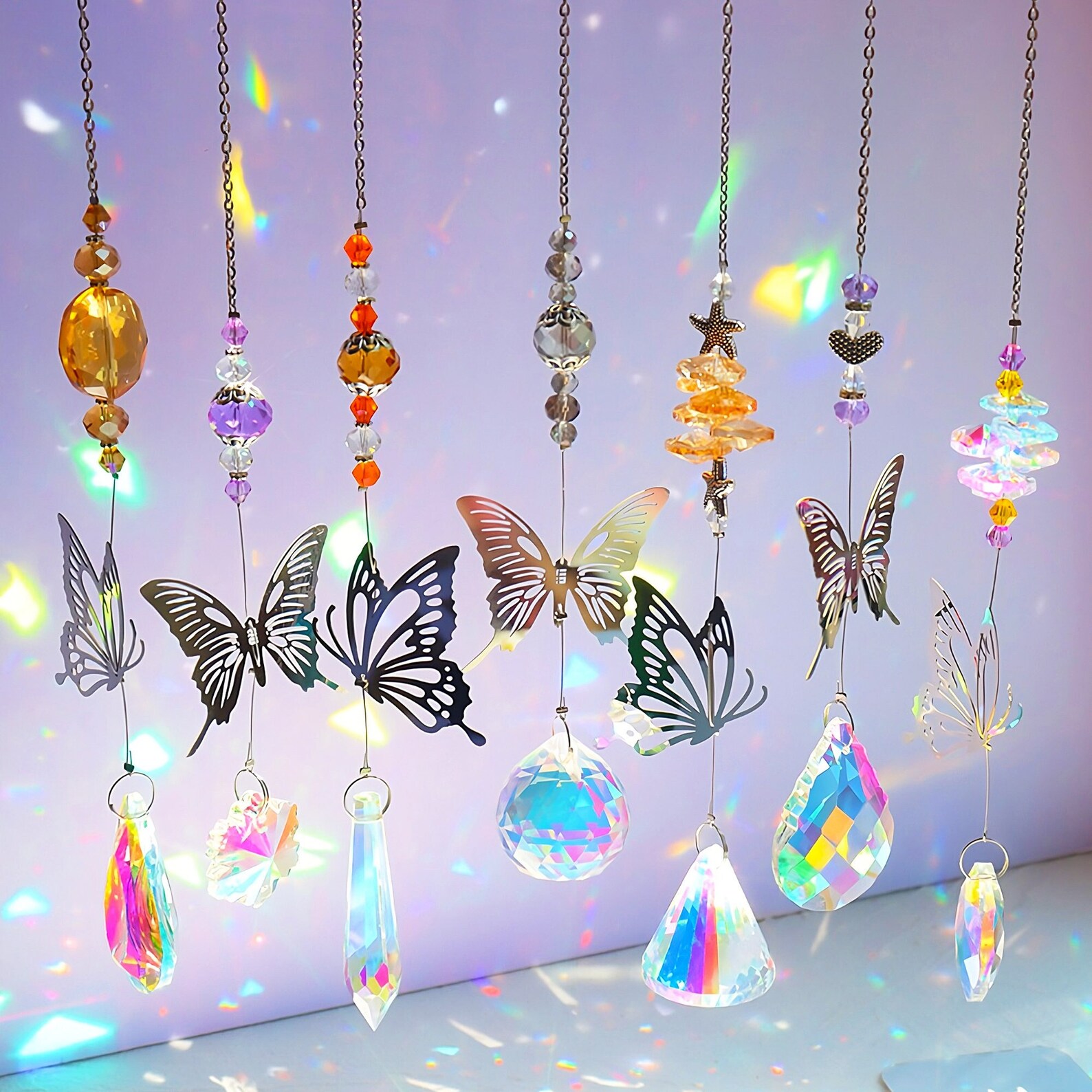 Crystal Light Catcher, Sun Catchers, Window Hanging Rainbow Maker, Sun ...