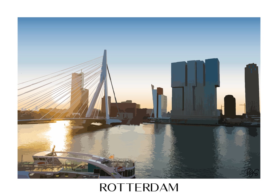 Poster Drawing Rotterdam - Etsy