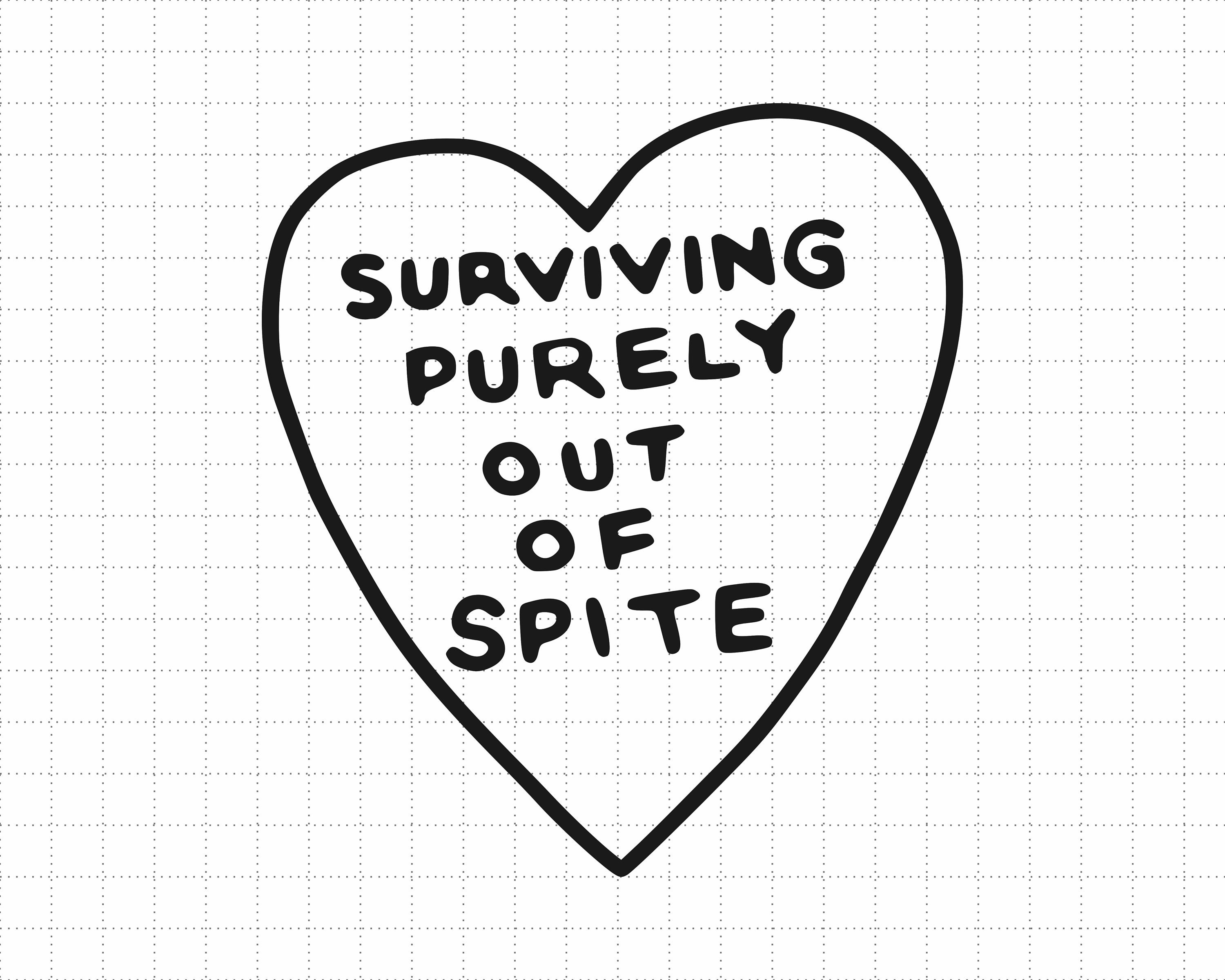 Surviving Purely Out of Spite Svg Design for T-shirt, Shirt Funny - Etsy