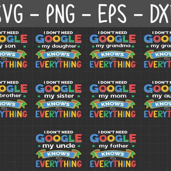I Don't Need Google - Etsy