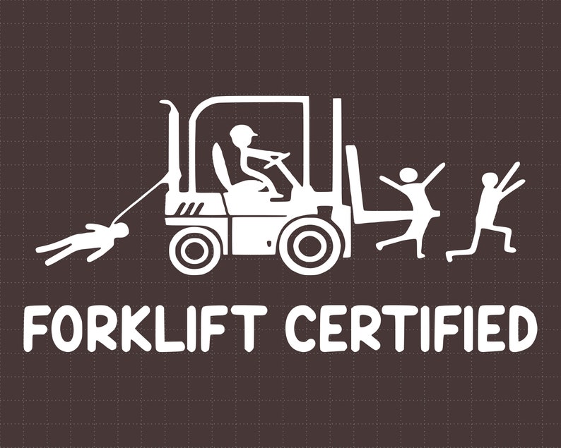 Funny Forklift Operator Forklift Certified Retro (Instant Download) - Etsy