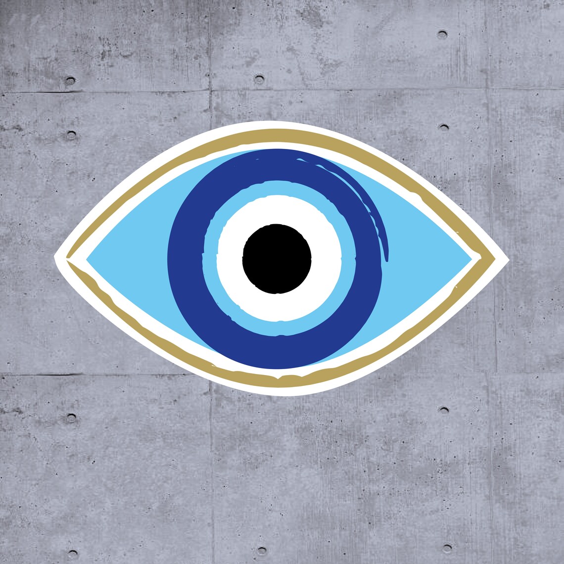 Evil Eye Symbol Sticker Turkish Evil Eye Protection Vinyl Waterproof ...