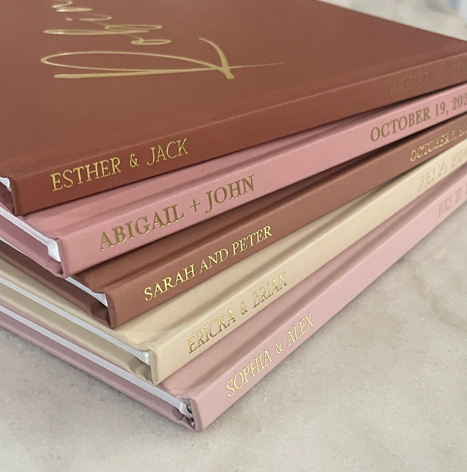 Boho Wedding Guest Books, Gold Guest Book, Fall Guest Book, Neutral ...