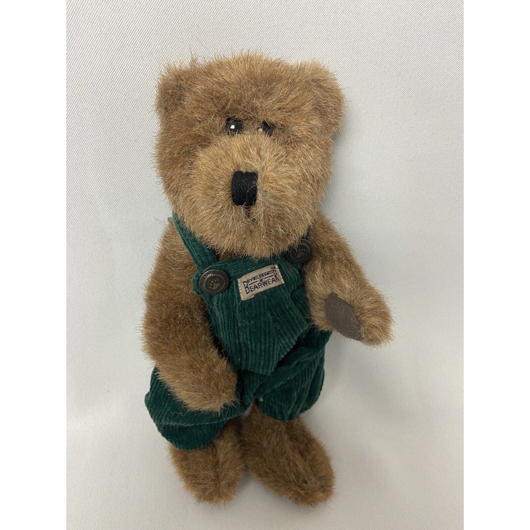 VINTAGE Boyds Collection Harrison Bear Retired 10 Dark Green Coverall ...