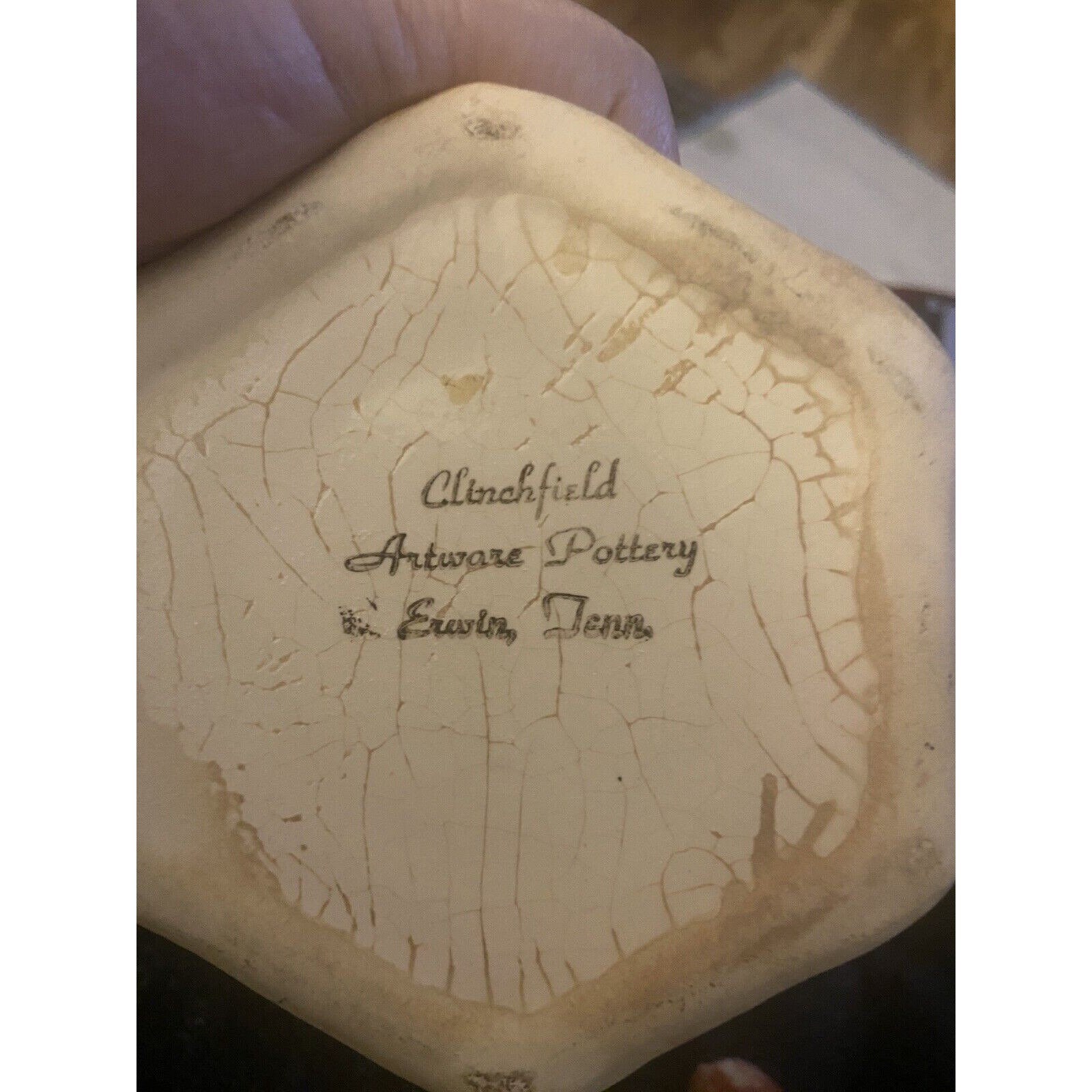 Vintage Pottery Creamer Pitcher the Cash Family Hand Painted Orange ...