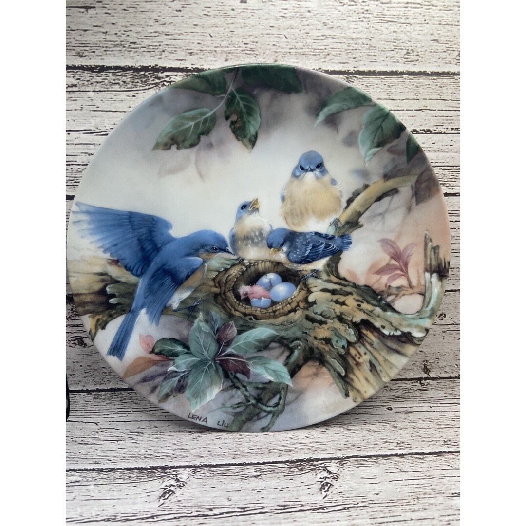 Ceramic Bird Art Plate song of Promise by Lena Lui Nature's Poetry ...