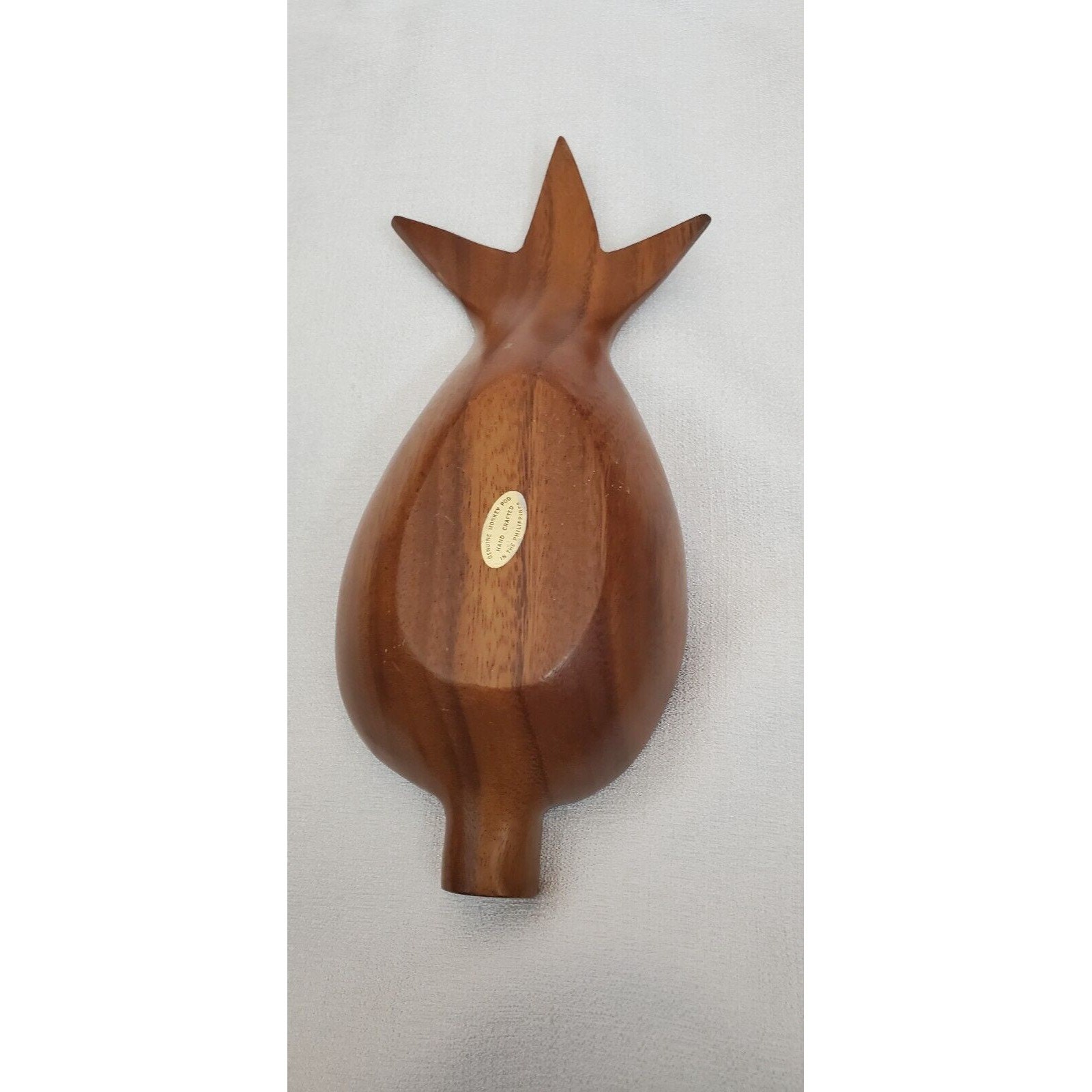 Monkey Pod Pineapple Shaped Wood Bowl From the Philippines Fun Serving ...