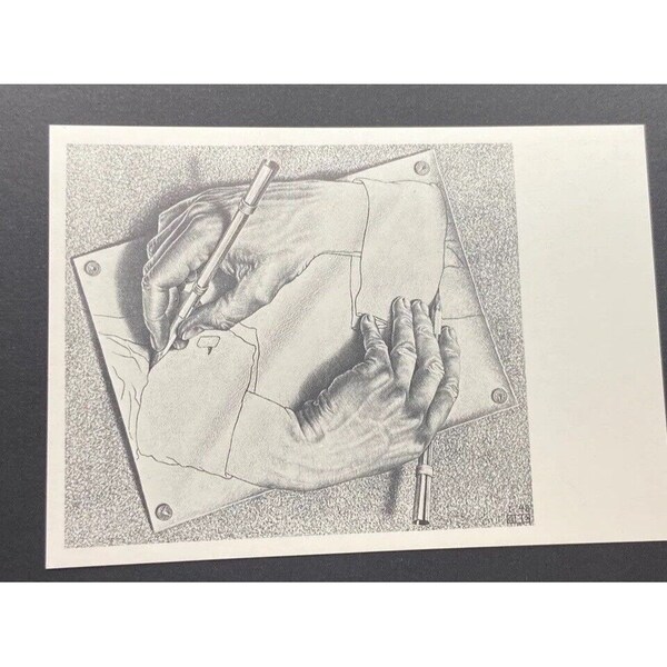 Mc Escher Drawing Hands - Etsy