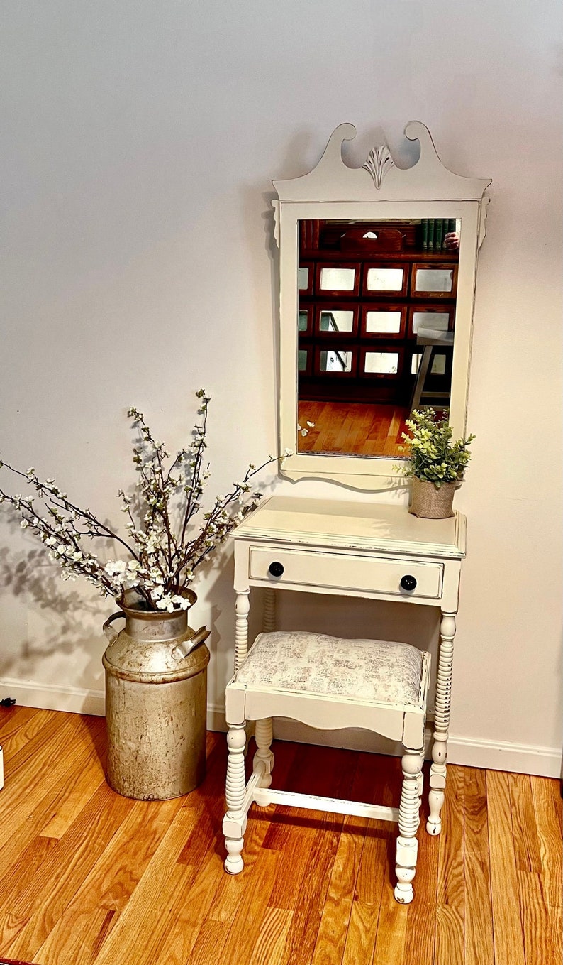 SOLD Out!!!refinished Antique Desk/vanity - Etsy