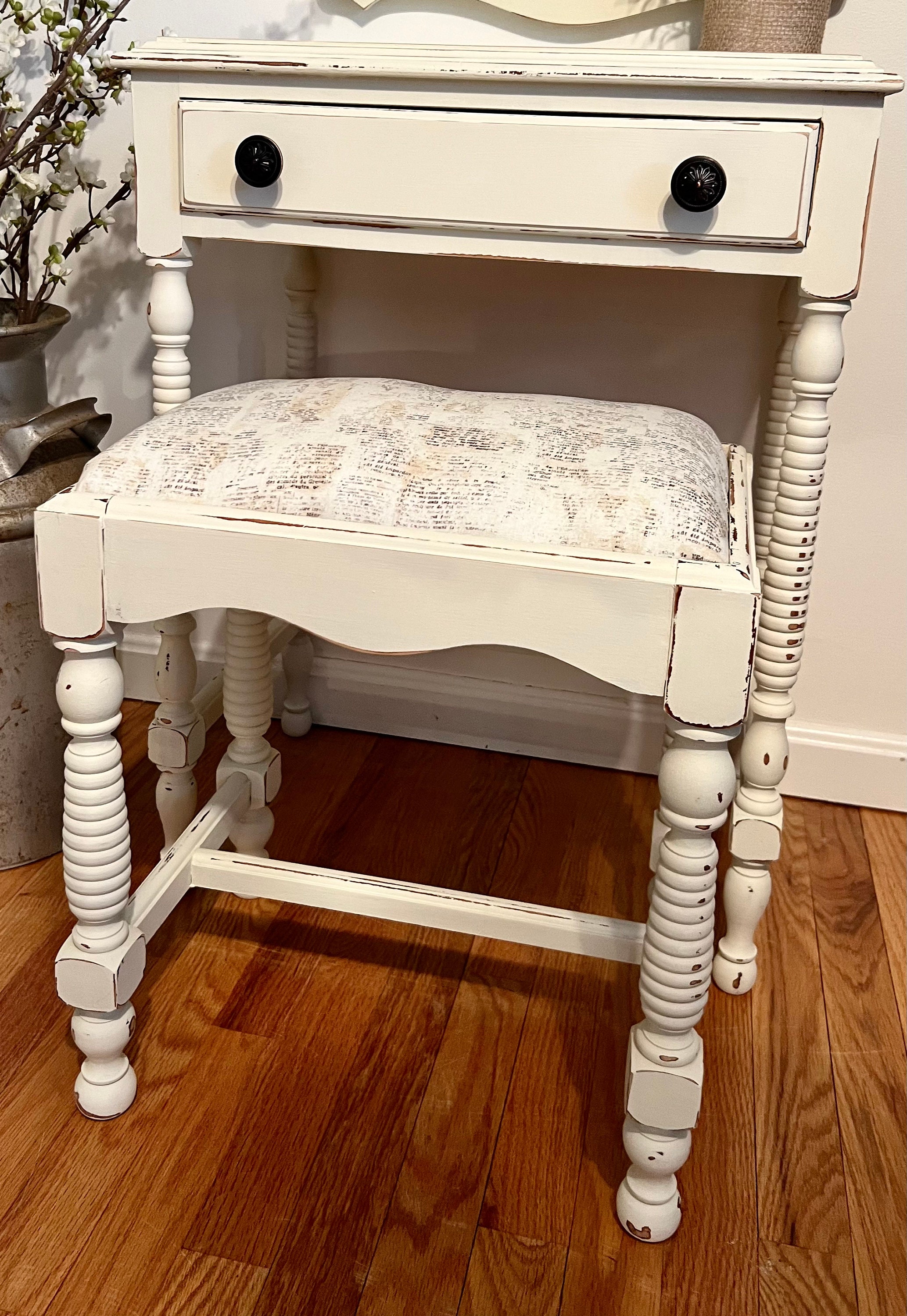 SOLD Out!!!refinished Antique Desk/vanity - Etsy