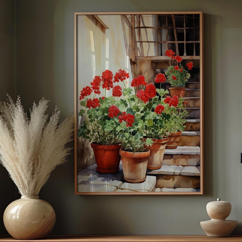 Geranium Print - Etsy
