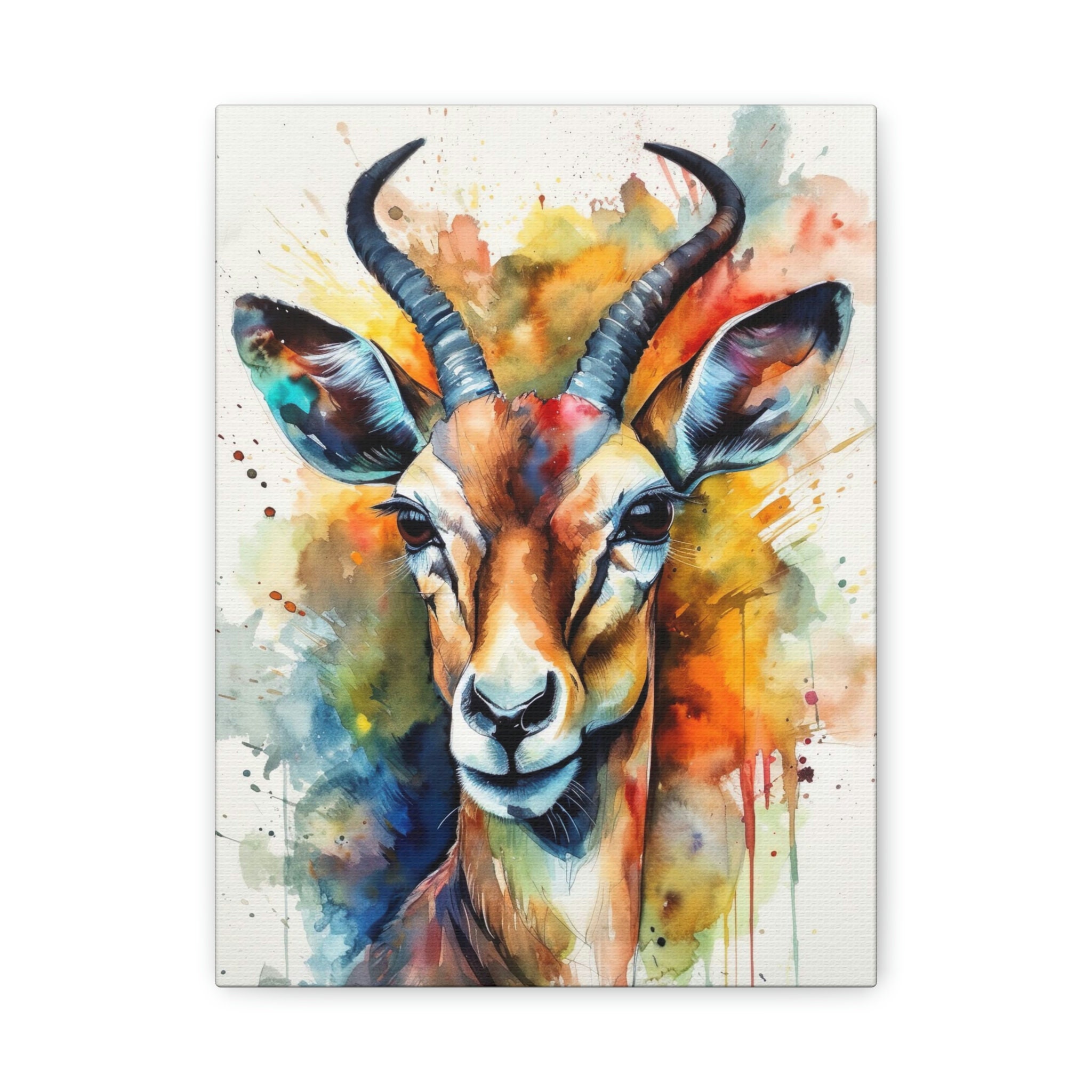 Watercolor Kudu Painting Wall Art Canvas Poster Gift - Etsy