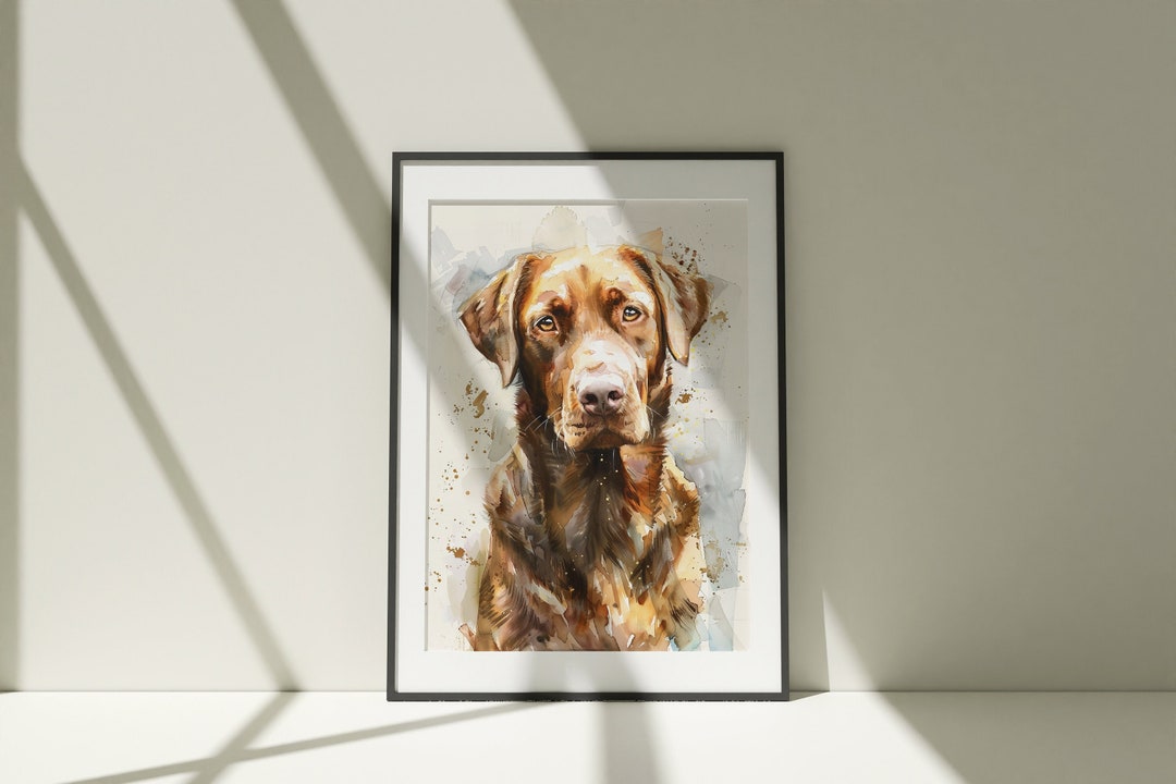Labrador Decor Wall Art, Gift for Dog Lovers and Labrador Retriever ...
