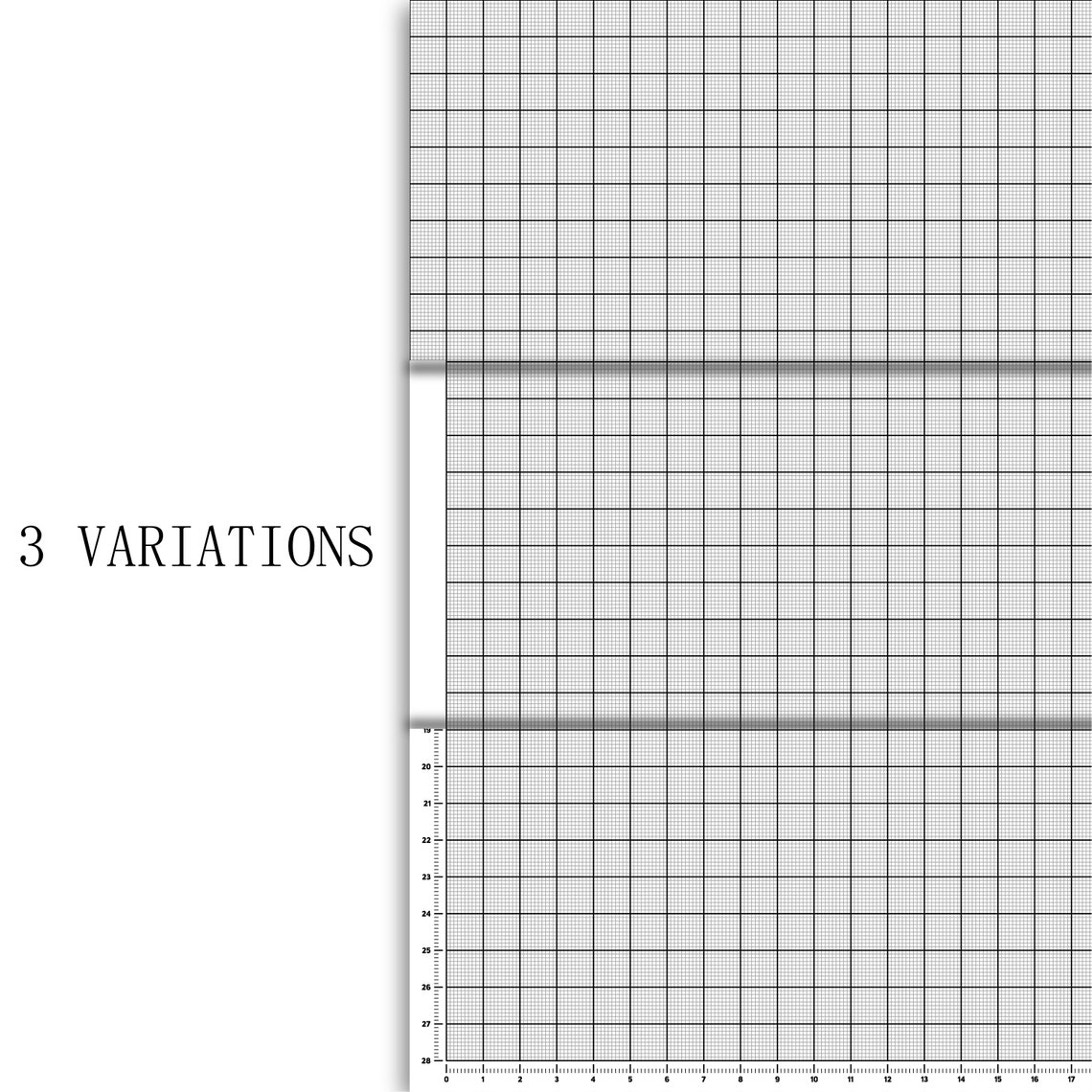 Ruled Graph Paper Graph Paper Bundle 10 Squares per Centimeter A4, A5 ...