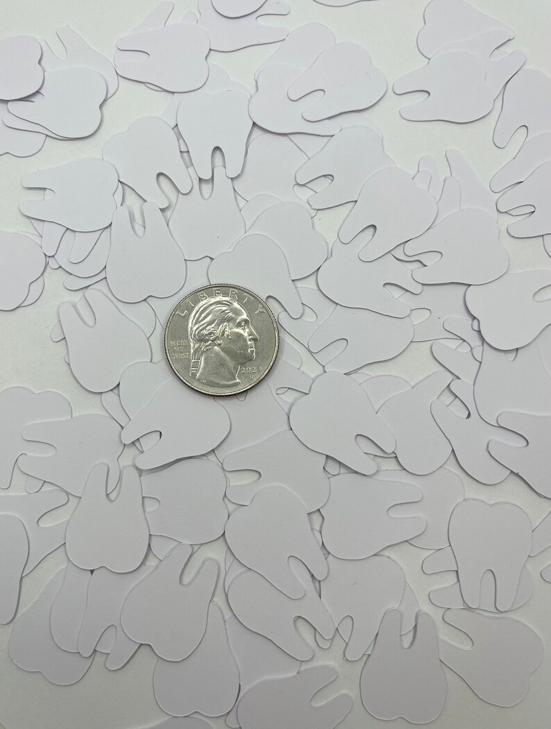 Tooth Confetti Party Table Decor. Hygienist Dental Assistant Dentist ...