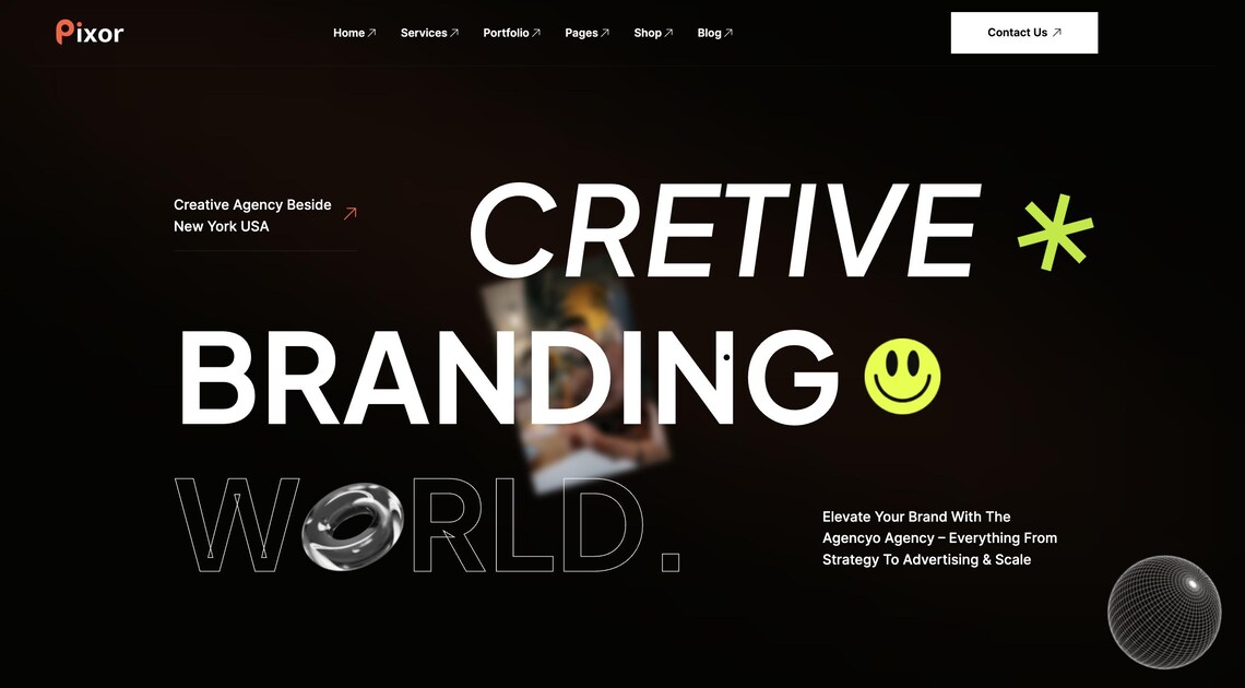 Pixor Creative Agency Wordpress Theme: Digital Marketing & Web Design ...