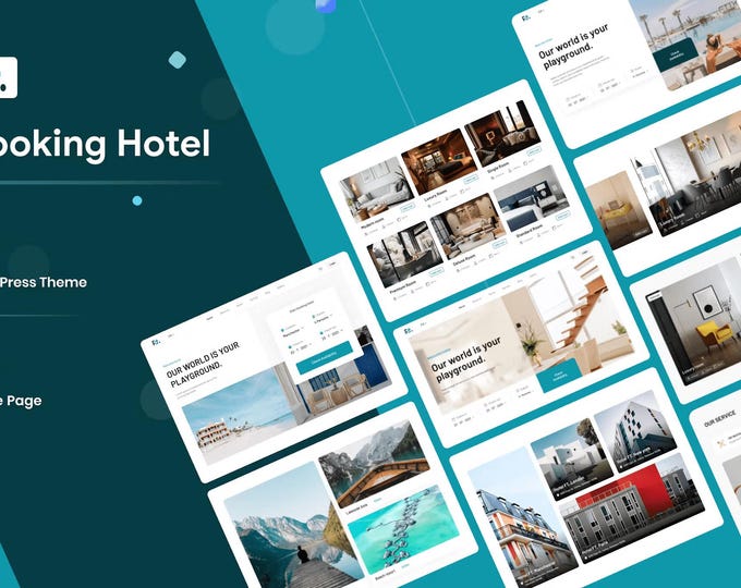 Hotel Booking Wordpress Theme | Modern Accommodation Wordpress Theme | Unique Tourism Business ...